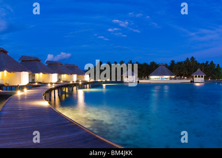 Sunset on Maldive Island Ellaidhoo, Maldives, North Ari Atoll Stock ...
