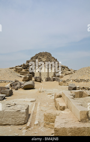 Mortuary Temple and Pyramid of Pharaoh Sahure, Abusir, Egypt Stock ...