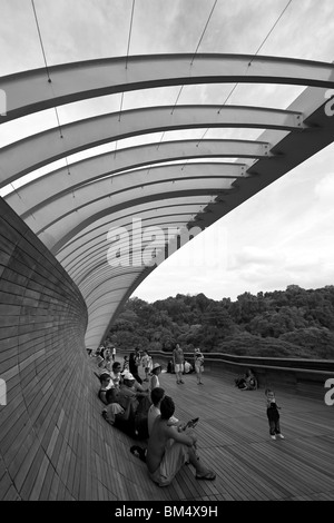 Singapore, Mount Faber Park, Henderson Waves Pedestrian Bridge Stock ...