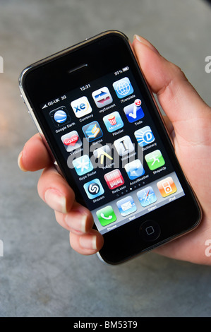 Apple iPhone 3Gs 3G smartphone isolated on white background Stock Photo ...