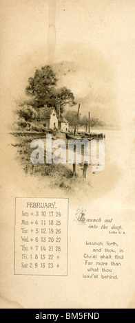 Original Calendar, early 1900's Stock Photo - Alamy