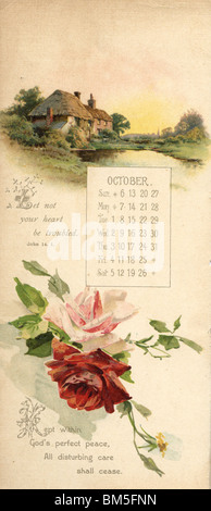 Original Calendar, early 1900's Stock Photo - Alamy