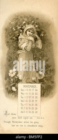 Original Calendar, early 1900's Stock Photo - Alamy