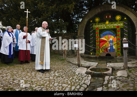 Blessing the wells [Ascension Day], Tissington Well Dressing ...