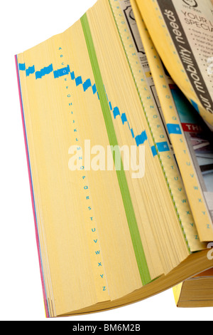 Yellow pages book Stock Photo - Alamy