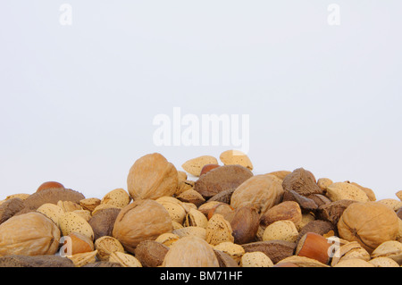 Mixed nuts in shells Stock Photo - Alamy
