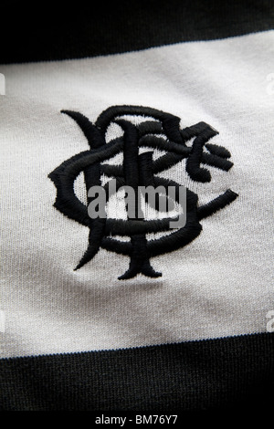 The badge of the Barbarians Rugby Football Club on one of the famous ...