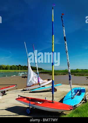 A sailboat on the River Deben Stock Photo - Alamy