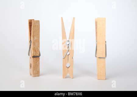 A photo with three pegs Stock Photo - Alamy