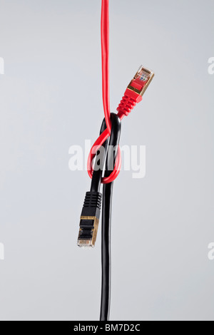 Ethernet cable tied in a knot Stock Photo - Alamy