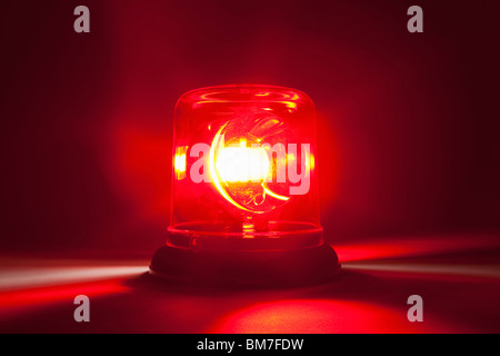 A Red Emergency Light Stock Photo - Alamy