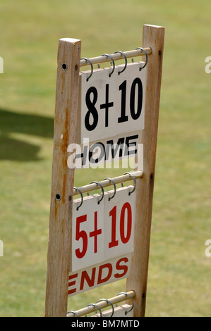 Lawn bowls score marker Stock Photo - Alamy