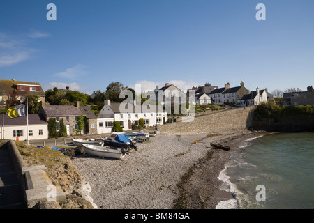 Moelfre fishing village, Anglesey, North Wales, UK Stock Photo - Alamy
