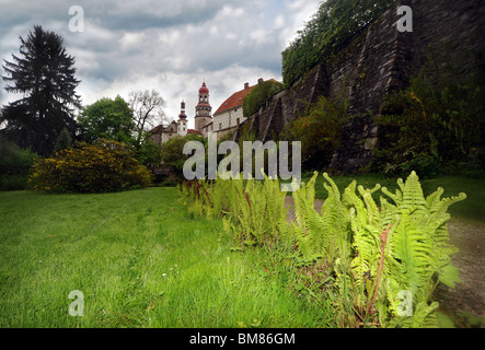 Park in Castle Nachod. Czech republic Stock Photo - Alamy
