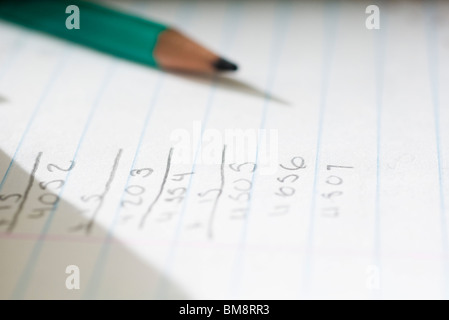 Mathematics, Equations close-up. Homework. Solving Mathematical Problem ...