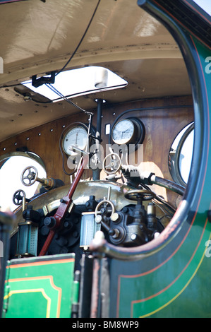 Steam Train Locomotive Footplate Showing Pipes & Levers & Billy Can ...
