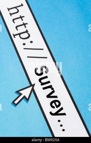Online survey text concept Stock Photo - Alamy
