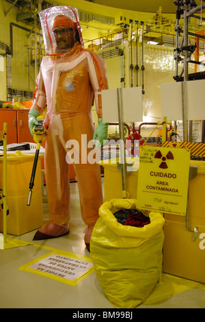 Angra II Nuclear Plant. Loading nuclear fuel into the nuclear reactor ...