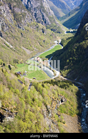 The View Down the Naeroy Valley with Surrounding Mountains from ...