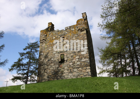 ruins of Knock Castle near Ballater Aberdeenshire Scotland May 2010 ...