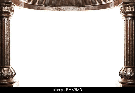 bronze column made in 3 D graphics Stock Photo - Alamy