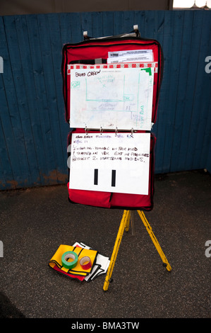 Inner Cordon Control Board Fire Brigade UK Stock Photo - Alamy