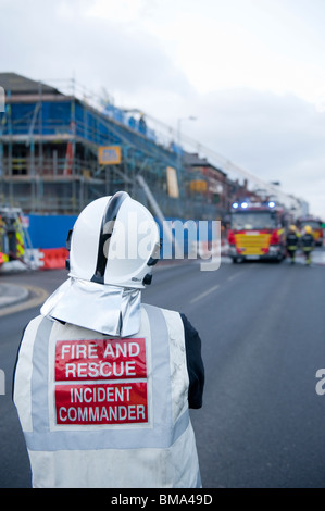 Fire & And Rescue Service Incident Commander OIC Stock Photo - Alamy