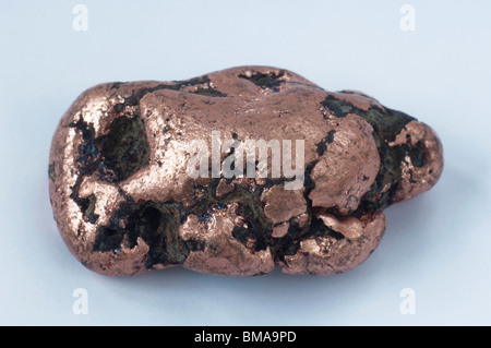 Native Copper, copper nugget, studio picture Stock Photo - Alamy