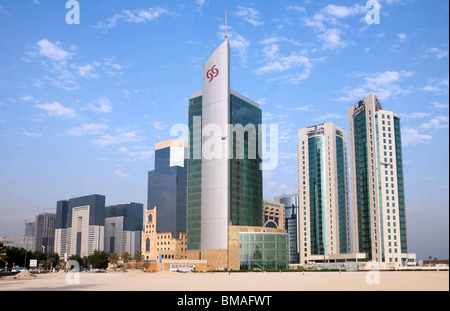 Commercial Bank of Qatar building in Doha, Qatar Stock Photo: 17987283 ...