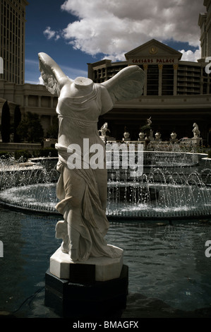Statue in front of Caesars Palace hotel and casino, Las Vegas Boulevard ...