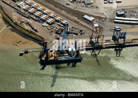 Wind turbine components Port of Harwich Essex UK Stock Photo - Alamy