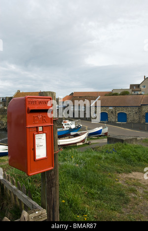 Post box at Craster, Northumberland, England Stock Photo - Alamy