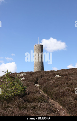 A path to the summit of Scolty Hill and monument near Banchory ...