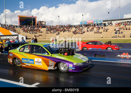 Australian drag racing Holden Commodore ute pick up truck launches hard ...