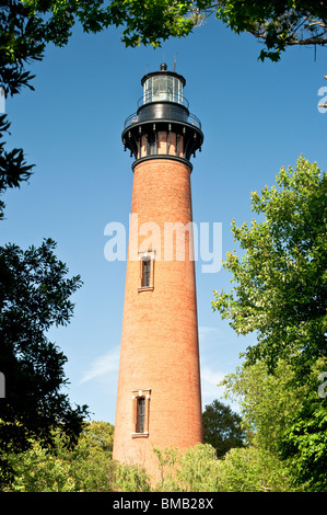 The Currituck Beach Lighthouse at Corolla, North Carolina in the Outer ...
