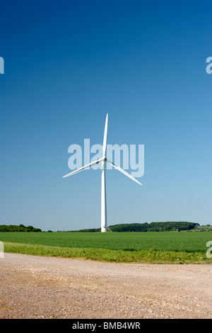 The wind turbines at the community-owned onshore wind farm at Westmill ...