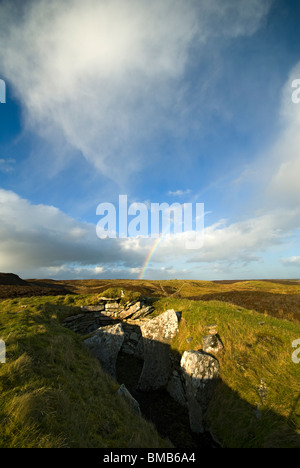 The Cairn o'Get chambered cairn, Caithness, Scotland, UK Stock Photo ...