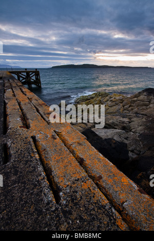 Portencross pier sunset, Ayrshire Stock Photo - Alamy