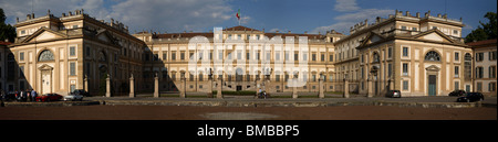 Panorama of Royal Villa of Monza or Palace of Monza, located in Monza ...