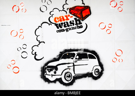 Car wash in Spain Stock Photo - Alamy