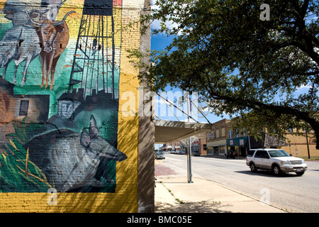 Cisco, Texas, main street. City where Conrad Hilton built his first ...