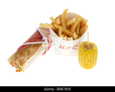 Toasted Twister with Chips Stock Photo - Alamy