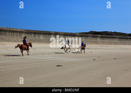 Longis Beach on Alderney, Channel Islands Stock Photo - Alamy