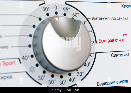 Washing Machine Programme Dial Stock Photo - Alamy