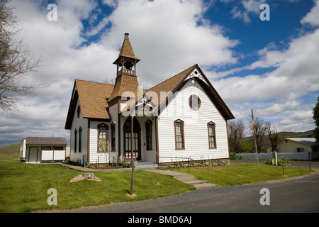 Small wooden one room church in rural Amish community, Wisconsin Stock ...