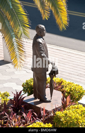 Vicente Martinez-Ybor statue in Ybor City, Tampa, Florida, USA Stock ...