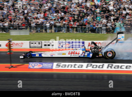 Top Fuel dragster driven by Andy Carter at the FIA European Drag Racing ...