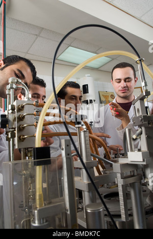 Lebanese group of scientists working inside lab Beirut Lebanon Middle ...