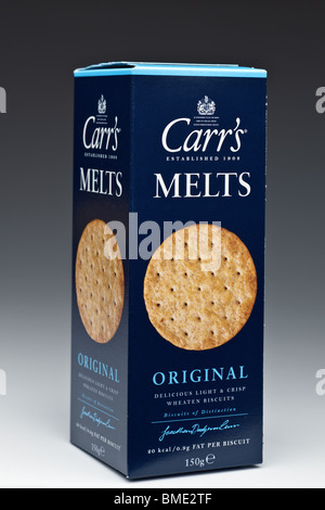Box of Carr's original melts wheaten biscuits Stock Photo - Alamy