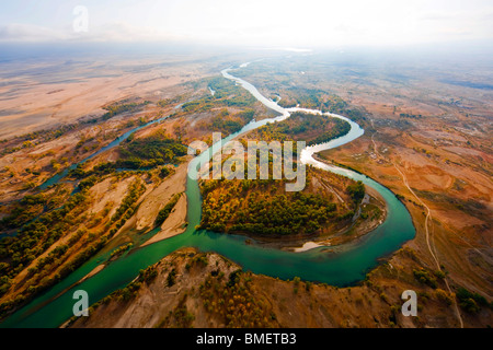 Aerial view of Wucaitan Park, Burqin County, Altay Prefecture, Xinjiang ...